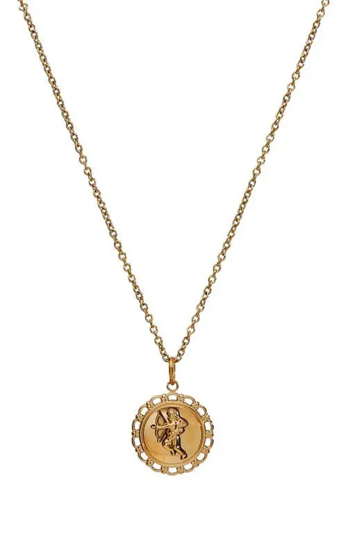 ALEX AND ANI Cupid Pendant Necklace - Gold