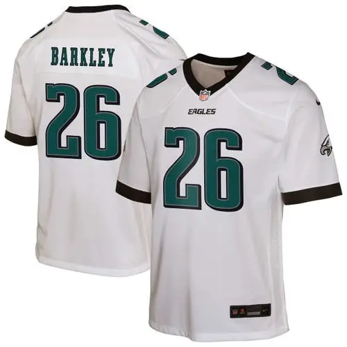 Nike Youth Saquon Barkley Philadelphia Eagles Game Jersey - White
