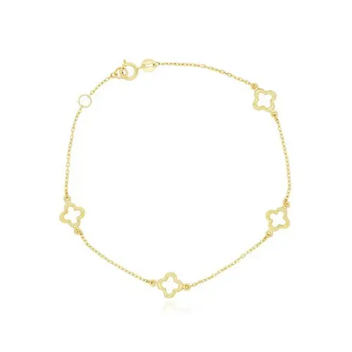 THE LOVERY FINE JEWELRY Open Clover Bracelet