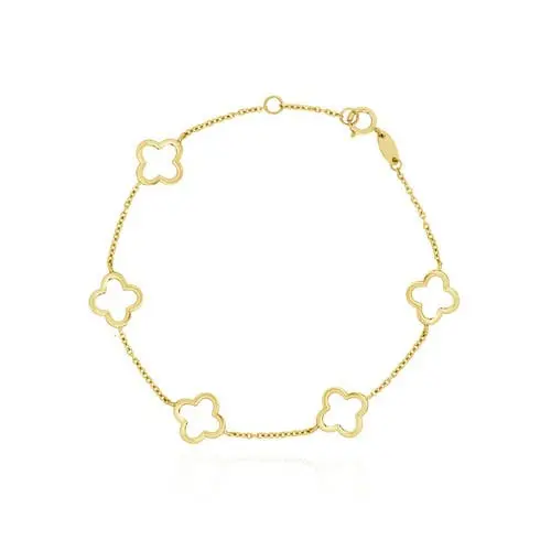 THE LOVERY FINE JEWELRY Clover Bracelet - Gold
