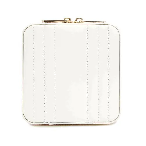 Wolf Maria Small Zip Jewelry Case - White
