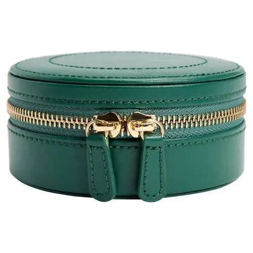 Wolf Sophia Round Zip Case - Forest Green