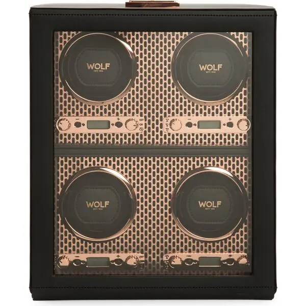 Wolf Axis 4 Piece Watch Winder - Copper