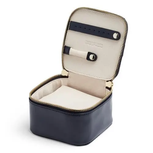 Wolf Maria Zip Jewelry Cube - Navy