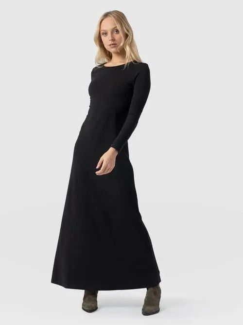 SAINT + SOFIA Runway Maxi Dress - Black