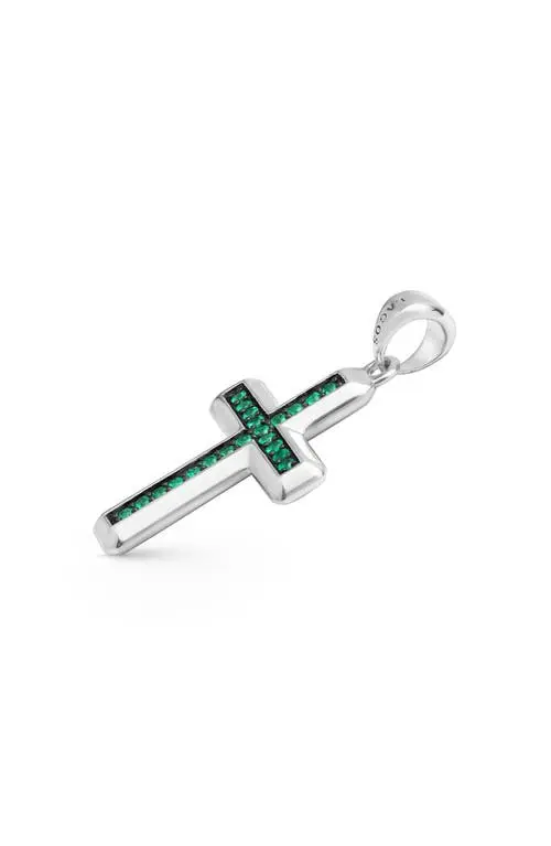 Lagos Anthem Cross Pendant - Emerald