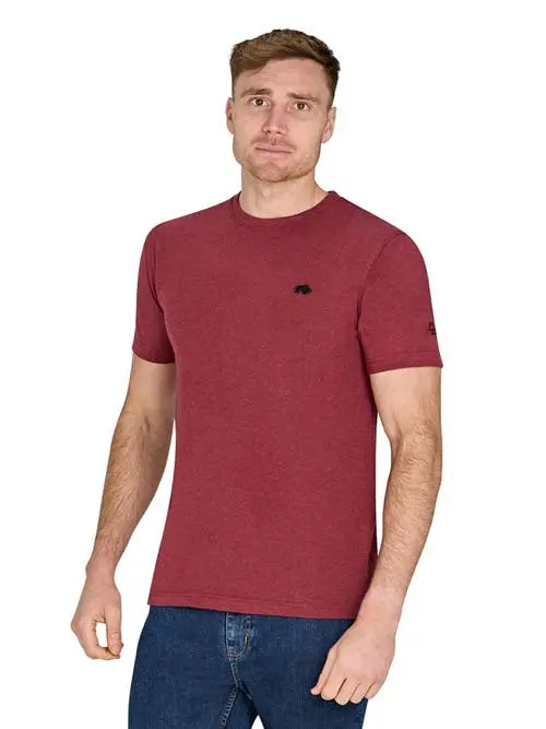 RAGING BULL Mf Field Back Print T-shirt - Claret