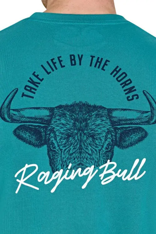 RAGING BULL Yfc Bull Horns Back Print T-shirt