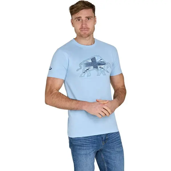 RAGING BULL Slash Bull T-shirt - Sky Blue