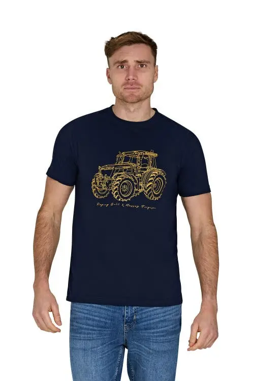 RAGING BULL Mf Tractor T-shirt - Navy