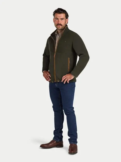 RAGING BULL Fleece Zip-through Jacket - Forest