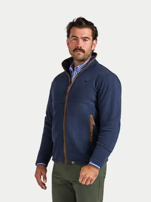 RAGING BULL Fleece Zip-through Jacket - Navy
