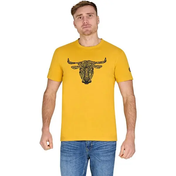 RAGING BULL Yfc Word Bull Head T-shirt - Yellow