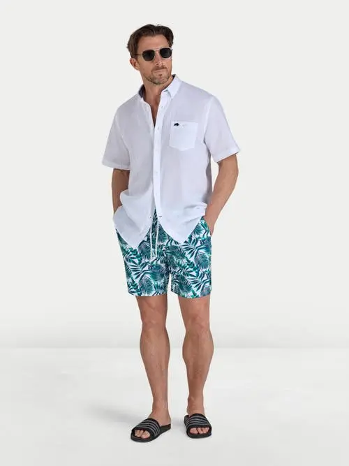 RAGING BULL Printed Swim Shorts - Green