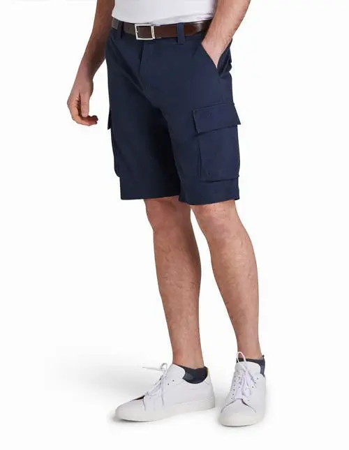 RAGING BULL Relaxed Fit Cargo Shorts - Navy