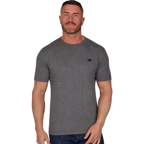 RAGING BULL 100% Cotton T-shirt - Charcoal