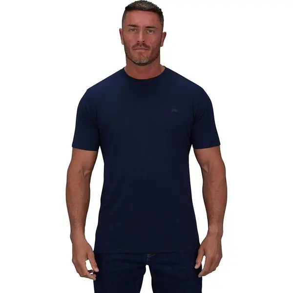 RAGING BULL Classic Crew Neck Logo T-shirt - Navy