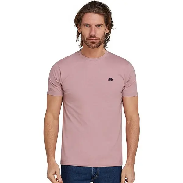 RAGING BULL Cotton Blend T-shirt - Pink