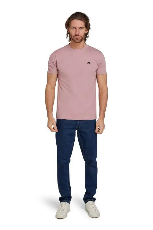 RAGING BULL Cotton Blend T-shirt - Pink
