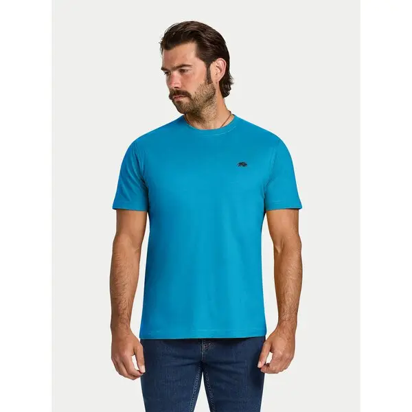 RAGING BULL Classic Crew Neck Logo T-shirt - Teal