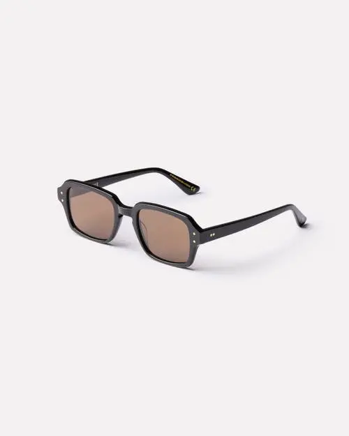 EPOKHE Wilson Square Frame Sunglasses - Black/brown