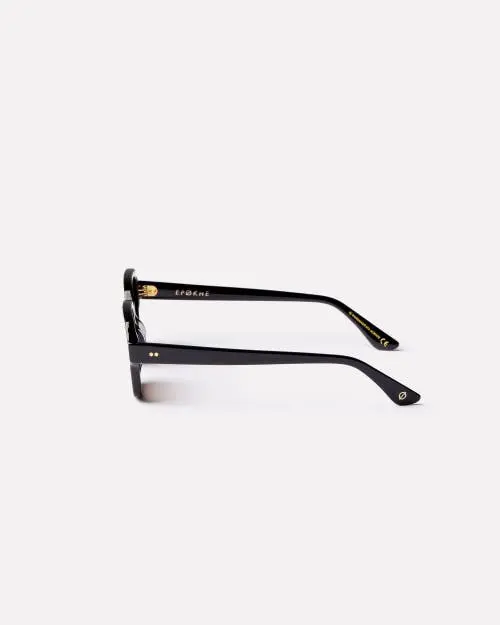 EPOKHE Wilson Square Frame Sunglasses - Black/brown