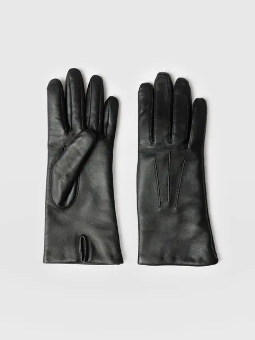 SAINT + SOFIA Luther Leather Gloves - Black