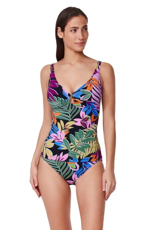 GOTTEX Costa Del Sol D-cup Tankini Top - Black-multi