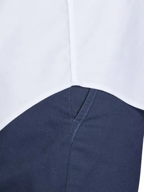 RAGING BULL Short Sleeve Lightweight Oxford Shirt - White