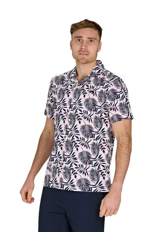 RAGING BULL Short Sleeve Fern Shirt - Navy