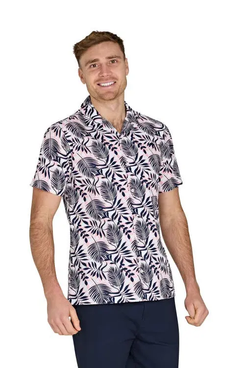 RAGING BULL Short Sleeve Fern Shirt - Navy