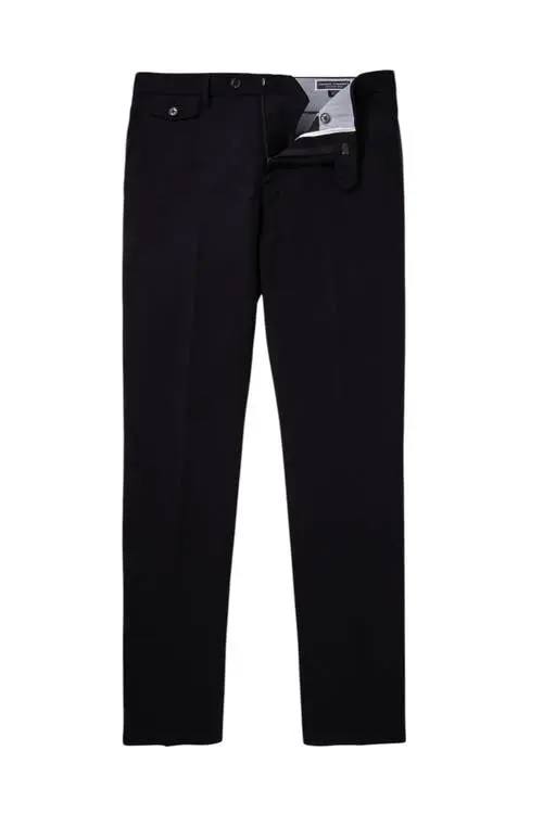 CHARLES TYRWHITT Slim Fit Stretch Wool Trousers - Navy