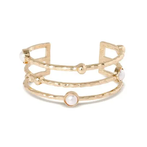 Bcbgmaxazria Pearls Cuff Bracelet