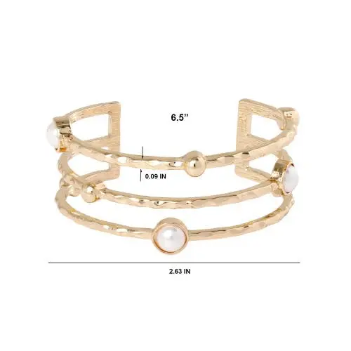 Bcbgmaxazria Pearls Cuff Bracelet