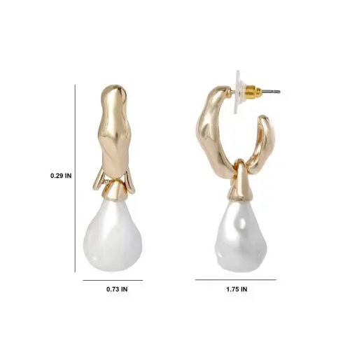 Bcbgmaxazria Faux Pearl Drop Earrings