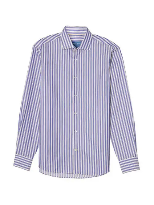 Robert Talbott Reynolds Contemporary Multi Stripe Twill Shirt