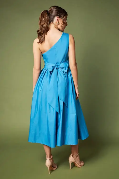 Coast One-shoulder Midi Dress With Corsage Detail