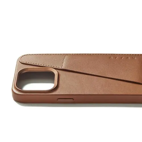 MUJJO Full Leather Wallet Case For - Dark Tan