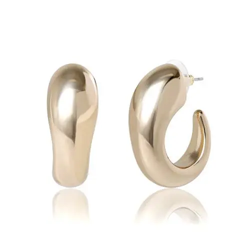 Bcbgmaxazria Sculpted Hoop Earrings - Gold