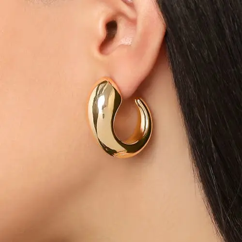 Bcbgmaxazria Sculpted Hoop Earrings