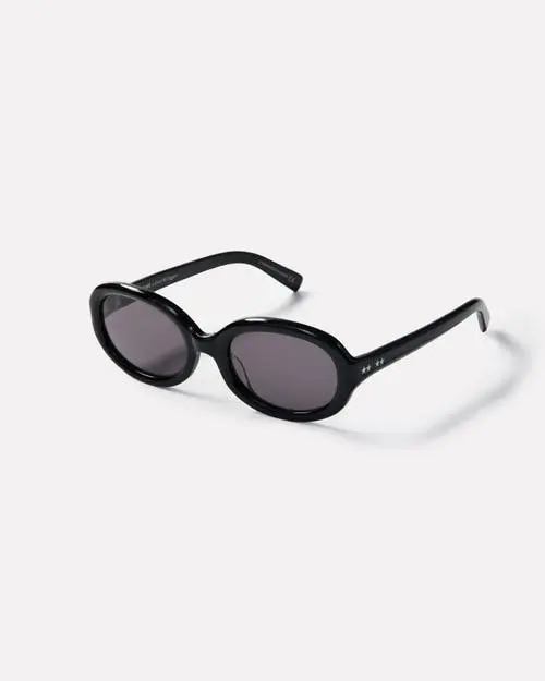 EPOKHE Superstar Oval Sunglasses - Black