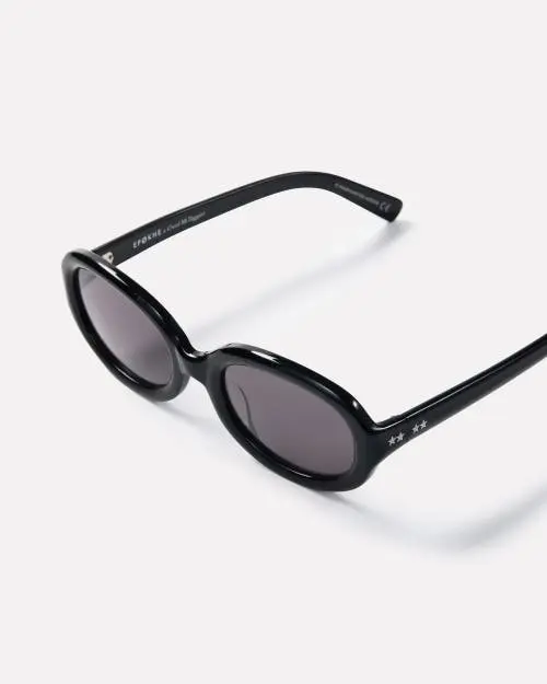 EPOKHE Superstar Oval Sunglasses - Black