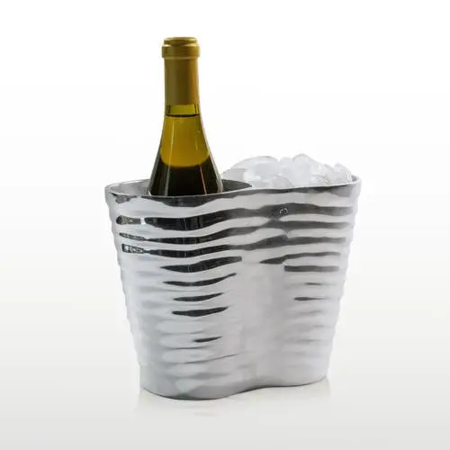 LUNARES Aquos Wine Chiller W/ Ice Pocket - Blue