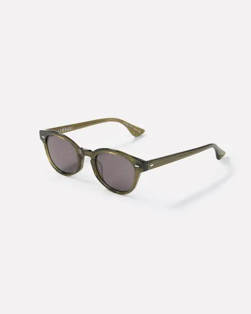EPOKHE Coil Round Frame Sunglasses - Army Green