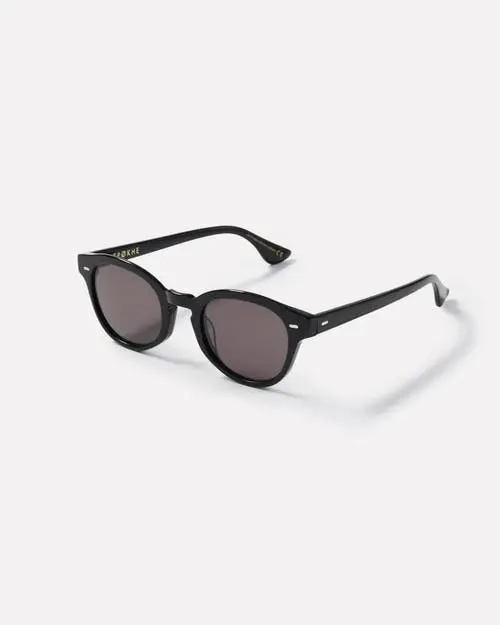 EPOKHE Coil Round Frame Sunglasses - Black