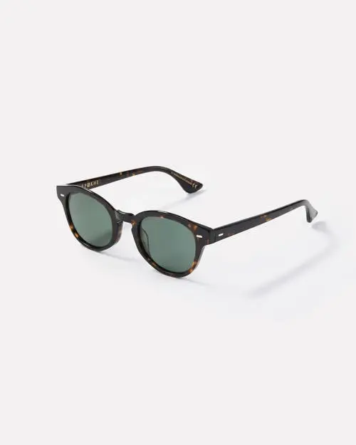 EPOKHE Coil Round Frame Sunglasses - Dark Tortoise