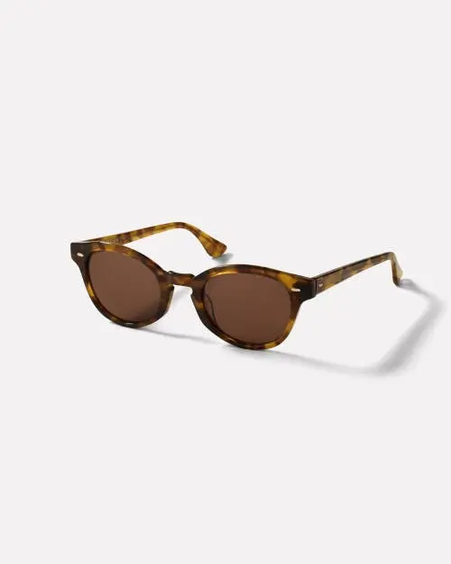 EPOKHE Coil Round Frame Sunglasses - Light Tortoise