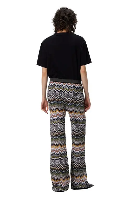 Missoni Long Pants With Chevron Pattern - Multicoloured