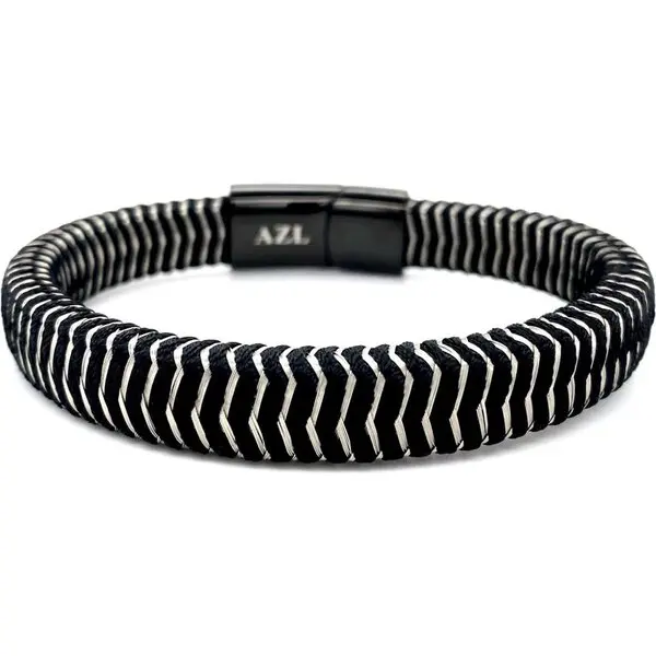 ANNA ZUCKERMAN Volt Cable Bracelet - Black/silver