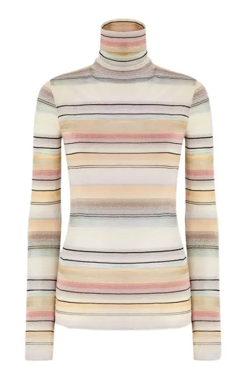 Missoni Striped High-neck Sweater